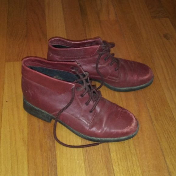 Laura Scott | Shoes | Vintage Red Laura Scott Booties | Poshmark